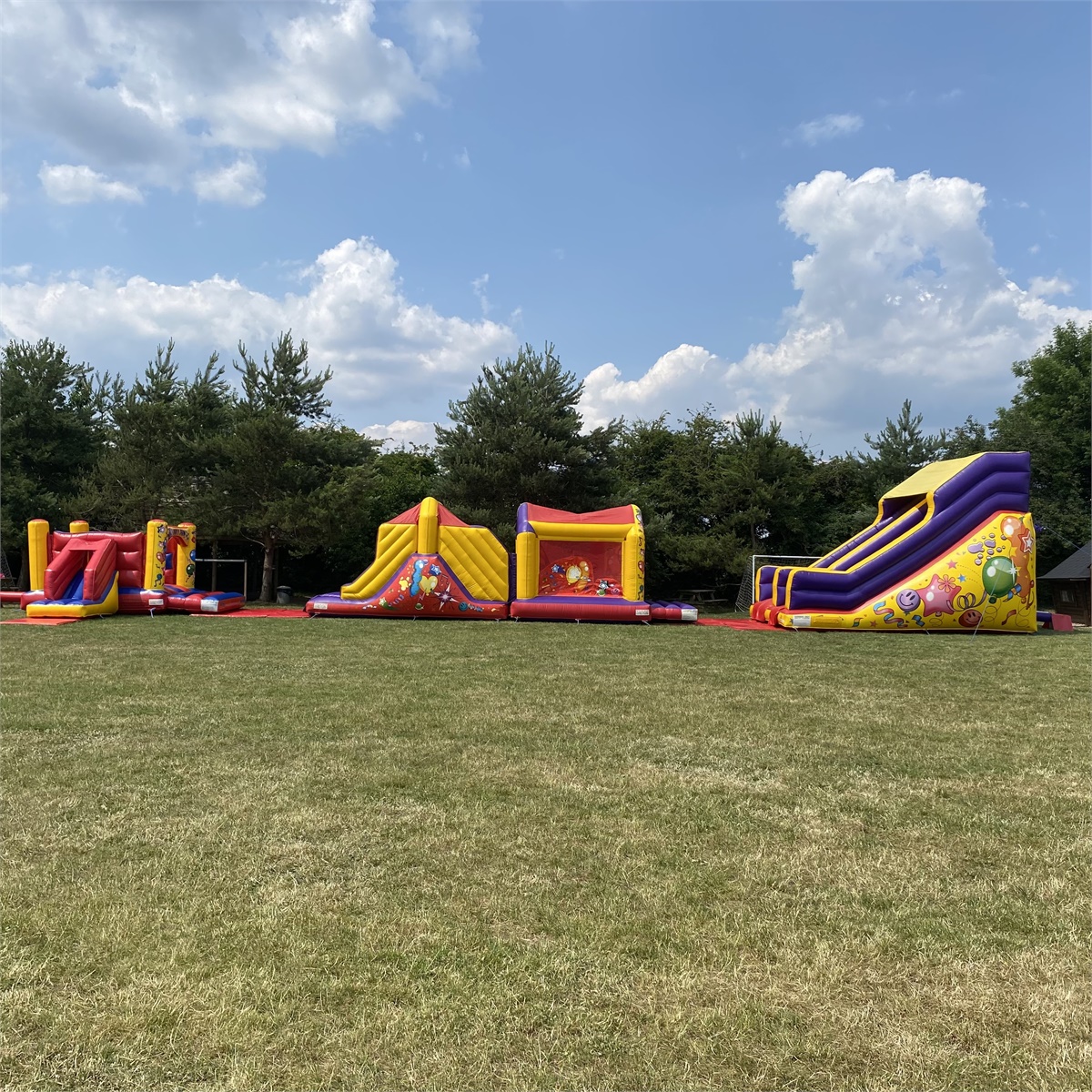 Carnival Super Slide, Obstacle Course & Red/Blue/Yellow Bounce 'N ...