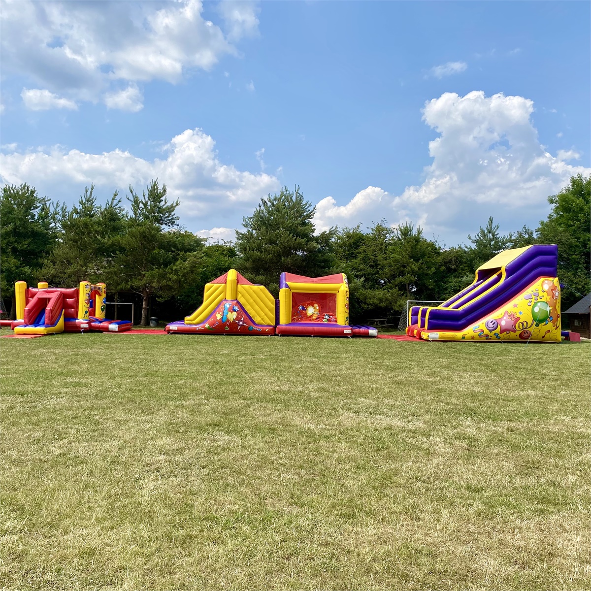 Carnival Super Slide, Obstacle Course & Red/Blue/Yellow Bounce 'N ...